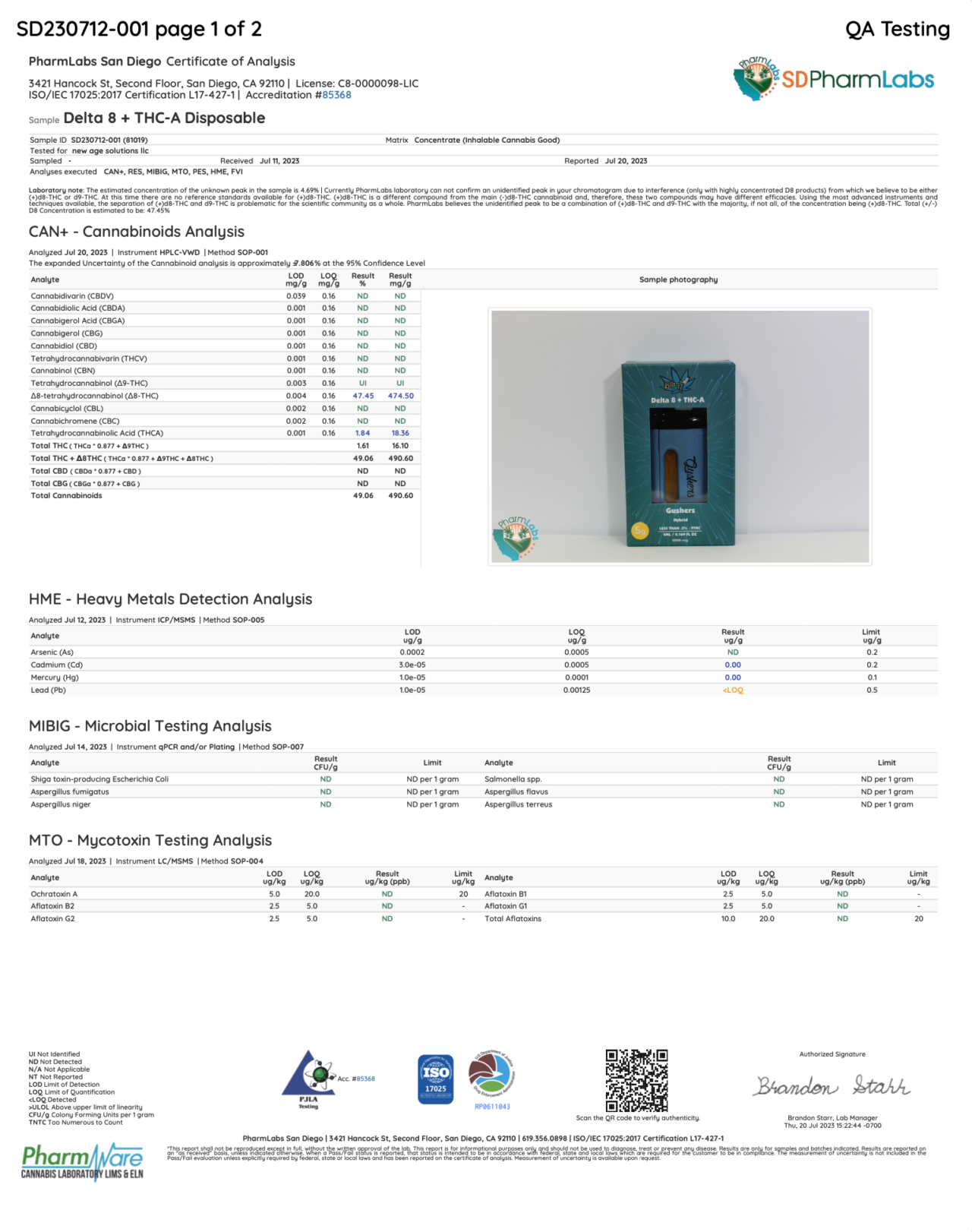 D8+THC-A 5ML Disposable | Blast Off Smoke